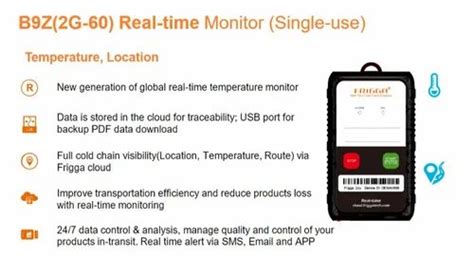 FRIGGA REAL TIME TEMPERATURE DATA LOGGER X X Mm Model Name Number BZ At