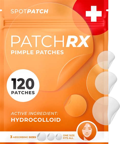 Patchrx Acne Patches 120 Count With Hydrocolloid Only Hydrocolloid Pimple Patches For Face