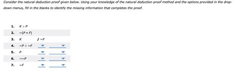 Consider The Natural Deduction Proof Given Below Chegg