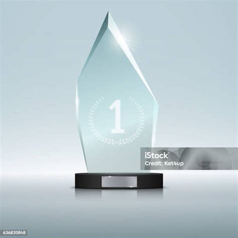유리 트로피 상 벡터 일러스트레이션 1위에 대한 스톡 벡터 아트 및 기타 이미지 1위 Championship 강단 Istock