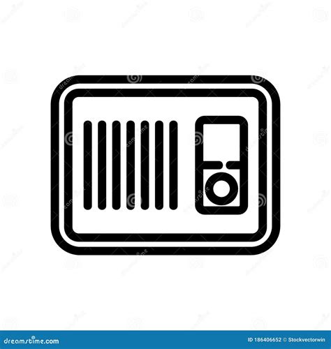 Intercom Door Bell Equipment Icon Vector Outline Illustration Stock