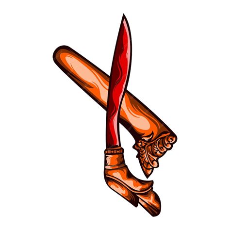Premium Vector Indonesian Traditional Weapons Badik Vector Bugis Makassar
