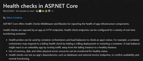 Asp Net Core Healthchecks Azhuge233s