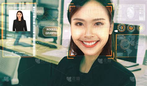 面部识别技术扫描和检测人脸识别