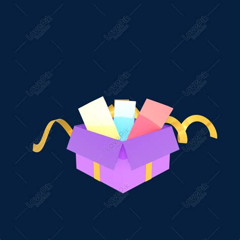 C4d 입체 이벤트 프로모션 선물 상자 장식 Png 일러스트 무료 다운로드 Lovepik