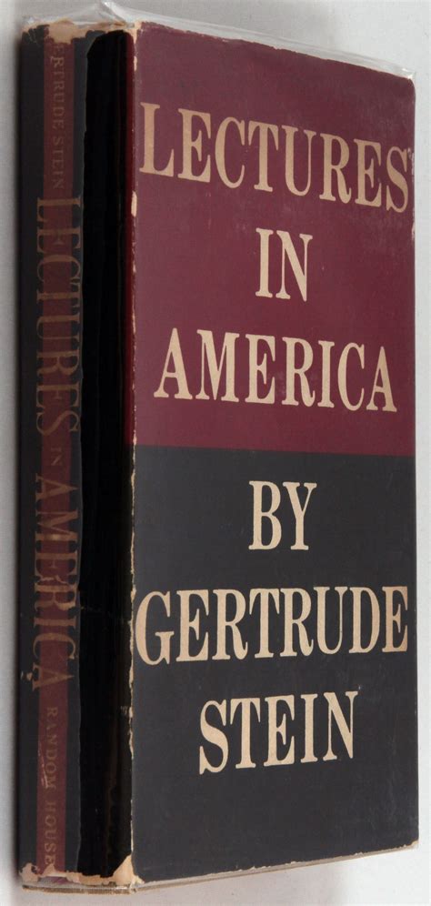lectures in america signed by gertrude stein