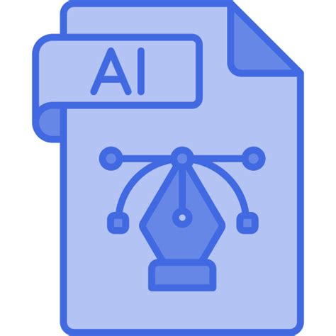 Ai File Format Generic Blue Icon
