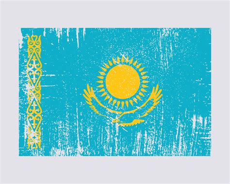 Kazakhstan Flag Vector 10830978 Vector Art At Vecteezy