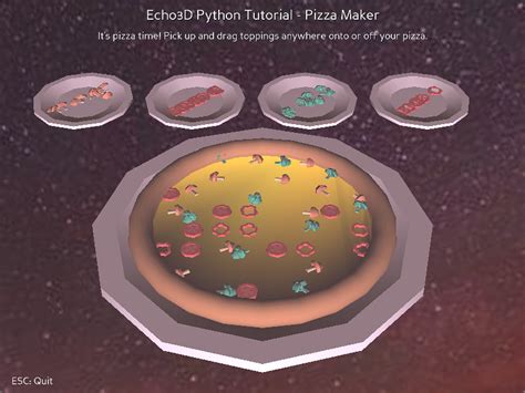 How To Create A 3d Game In Python And Swap Models Pizza Toppings