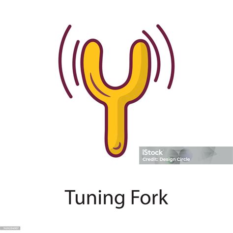 튜닝 포크 채워진 윤곽선 아이콘 디자인 그림 흰색 배경 Eps 10 파일의 음악 기호 강철에 대한 스톡 벡터 아트 및 기타