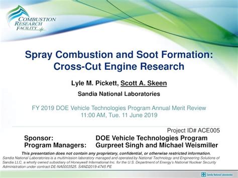 Pdf Spray Combustion And Soot Formation Cross Cut Engine Overview Project Provides