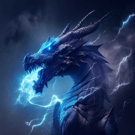Blue Lightning Dragon