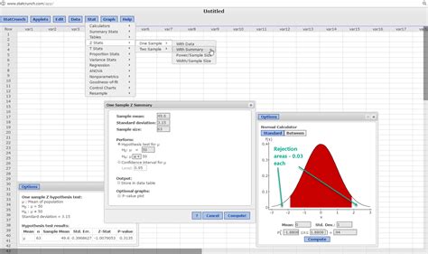 Single Sample Sigma Known Hypothesis Test For A Mean Dawn Wright Ph D