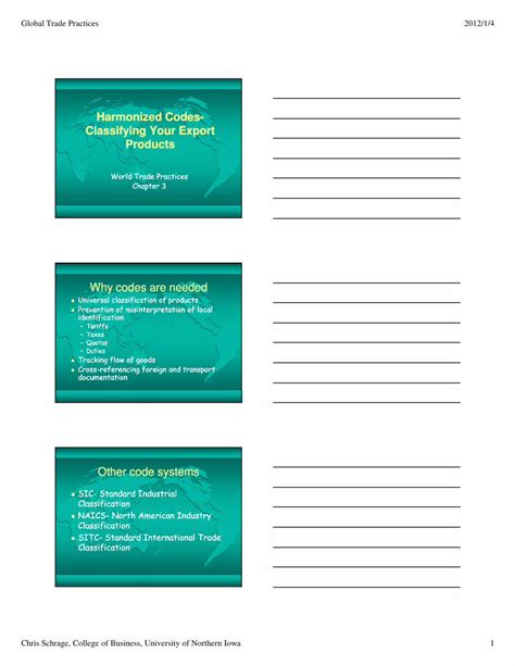 PDF Harmonized CodesHarmonized Codes Classifying Your Export Schragec Web Pdf