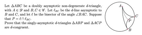 A Let Aabc Be A Doubly Asymptotic Non Degenerate