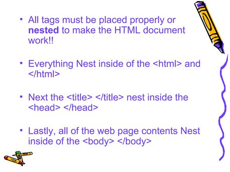 fundamentals of html ppt