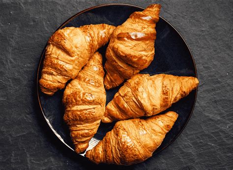French Croissants Buttery Pastry Delishglobe