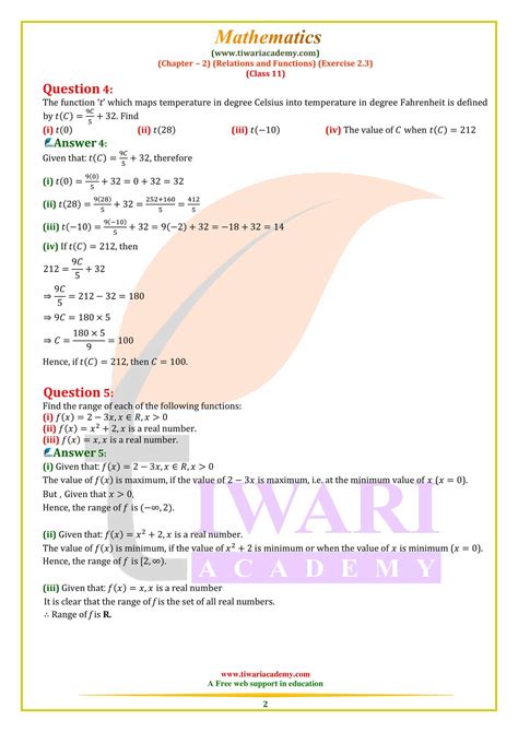 NCERT Solutions For Class 11 Maths Chapter 2 Exercise 2 3