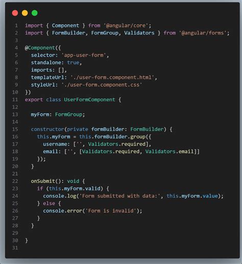 Configuración De Formularios Reactivos En Angular