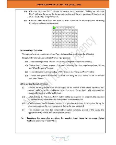 JEE Main Information Brochure Download PDF