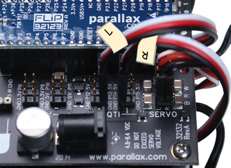 avoid ring s edge with qti sensors → install the qti line sensors