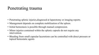 Splenic Injury Pptx