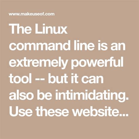 Top Websites And Books To Transform You Into A Linux Command Line Hero Linux Command