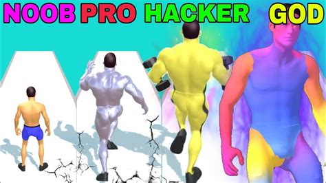 NOOB VS PRO VS HACKER VS GOD In Muscle Run D YouTube