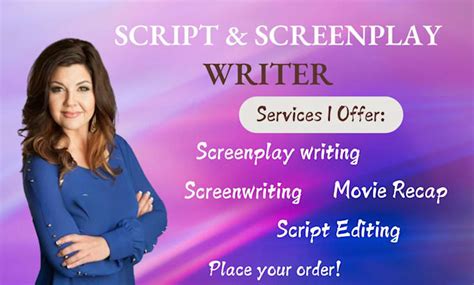 write or edit your screenplay movie script film script short film script by scripterlaura24