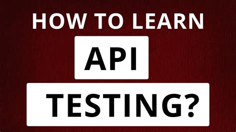 roadmap to learn api testing youtube