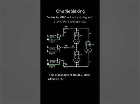 Double Your Microcontroller GPIO Pins For LEDS Charlieplexing Circuit Circuit Design