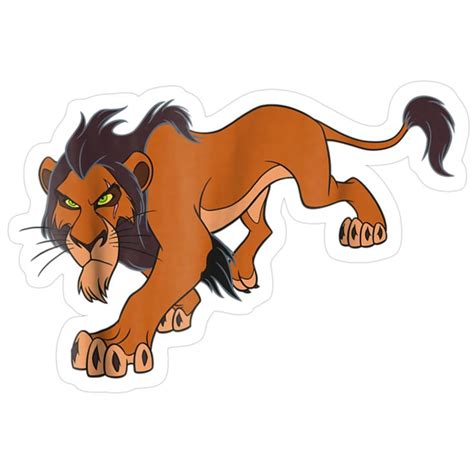 The Lion King Scar Prowling Sticker Lion King The Lion King 1994