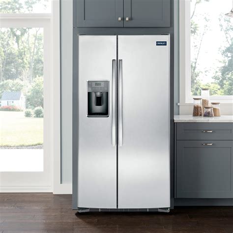Rent To Own Crosley 23 2 Cu Ft Side By Side Refrigerator Stainless