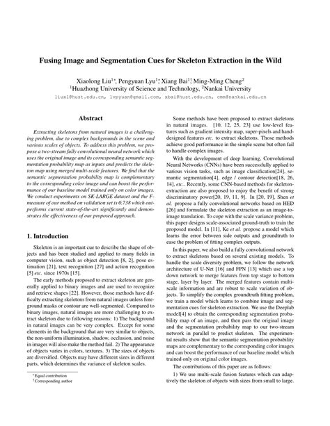 pdf fusing image and segmentation cues for skeleton extraction in the