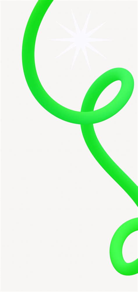 Green Squiggle Border 3d Rendering Free Photo Rawpixel