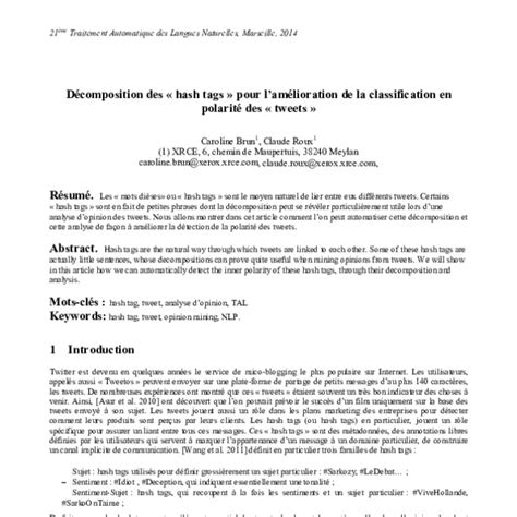 Decomposing Hashtags To Improve Tweet Polarity Classification