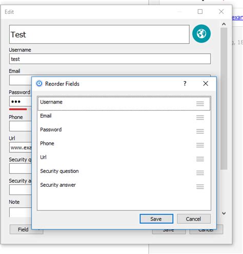 Field Order Feature Requests Enpass Discussion Forum