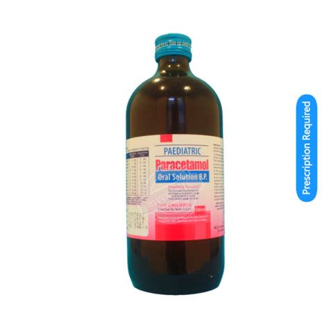Analgesics Paracetamol Oral Solution 500ml Msji Rs51700