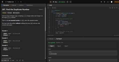 day 18 of 75 days coding challenge find the duplicate number daksh