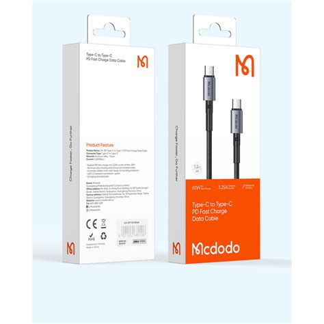 Mcdodo Ca 3131 65w Type C To Type C Pd Fast Charge Data Cable 1 5m Shopee Malaysia