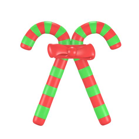 3d Render Lindo Icono Candy Invierno Navidad 13391906 Png