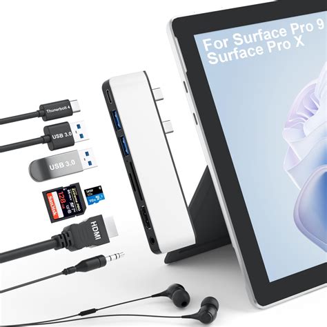 Surface Pro Hub Docking Station In Triple Display Surface Pro Accessories With K Hdmi