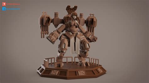 3d File Mech Girl 👧・3d Printer Model To Download・cults