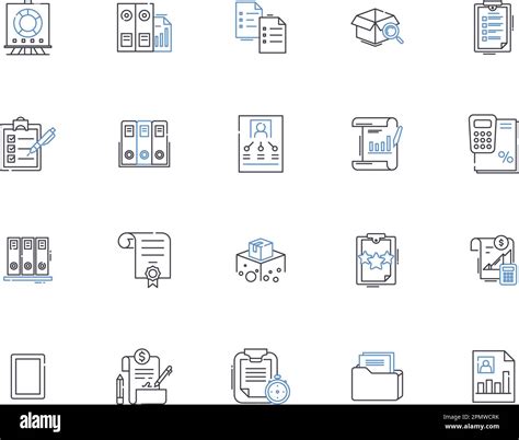 Folders And Files Outline Icons Collection Folders Files Organize Directory Sort Backup