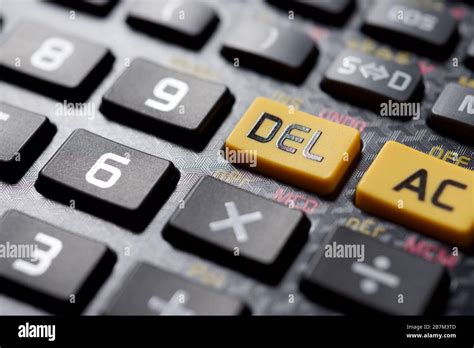 Close Up Of Buttons A Scientific Calculator Stock Photo Alamy