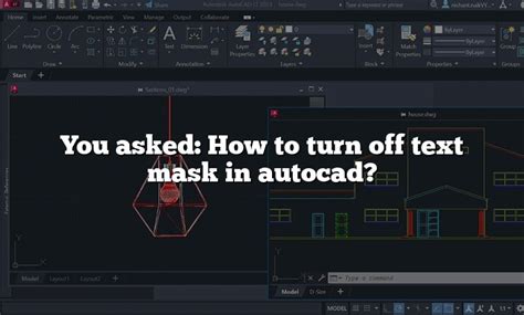 You Asked How To Turn Off Text Mask In Autocad