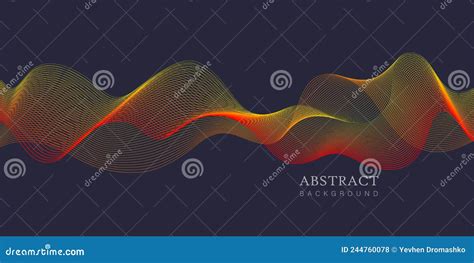 Dynamic Amorphous Shapes Abstract Fluid Forms With Gradient Liquid Shape Made Of Lines With