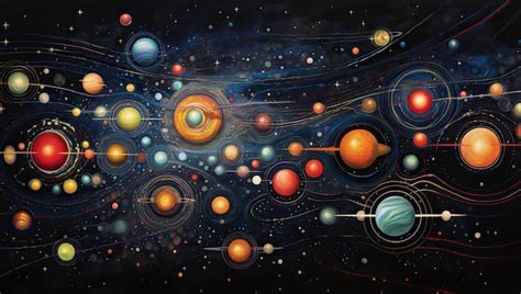 Premium Photo An Abstract Representation Of The Solar System With