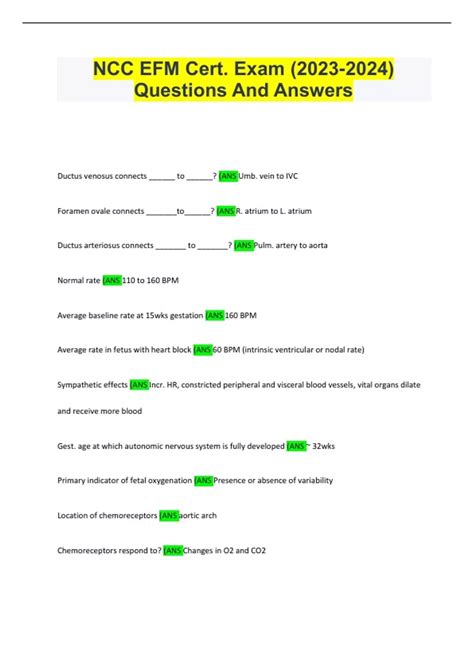 Ncc Efm Cert Exam Questions And Answers Ncc Efm Stuvia Us