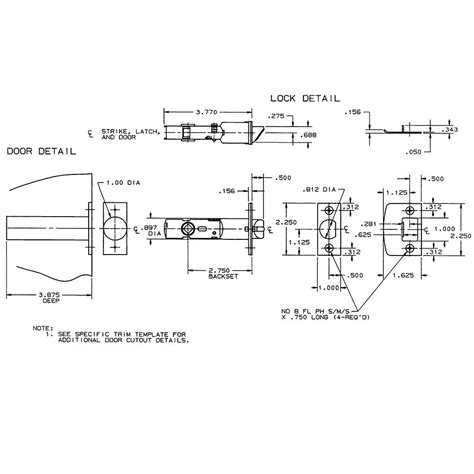 Estate Door Accessories Collection Passage Lever Replacement Latch